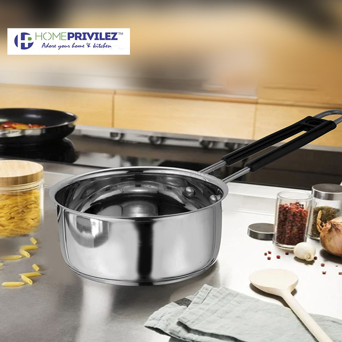 Stainless Steel Saucepan/Tea pan with capsulated induction bottom ...